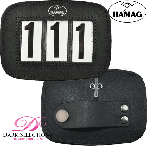 Hamag Leather Bridle Numbers - Pair - Dark Selections